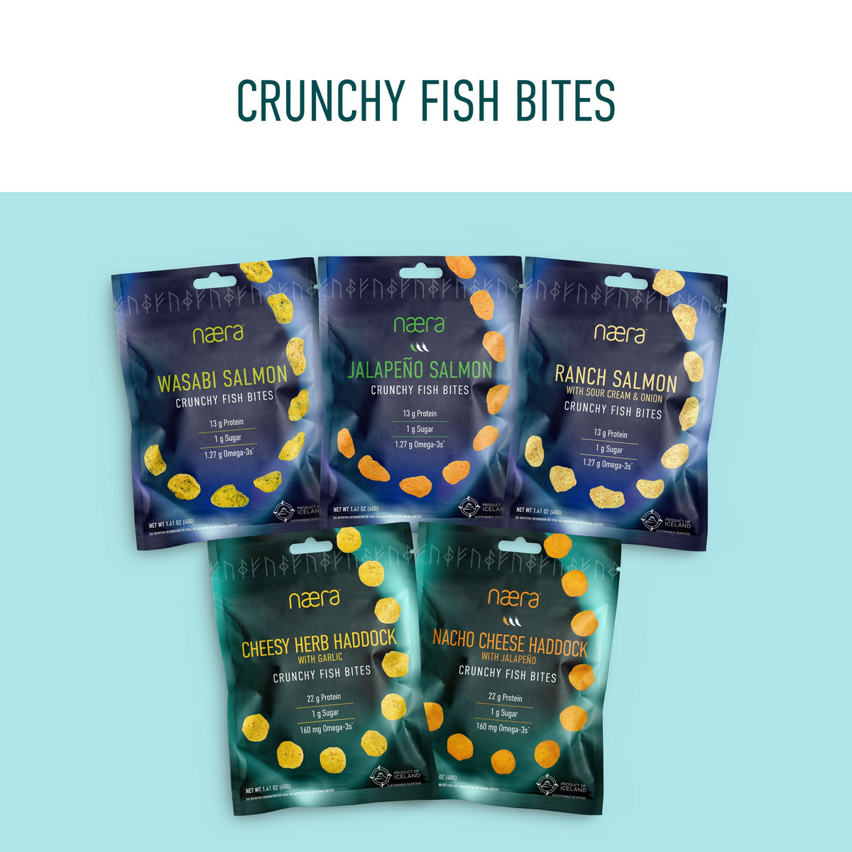 Crunchy Fish Bites (EU) – Næra Snacks
